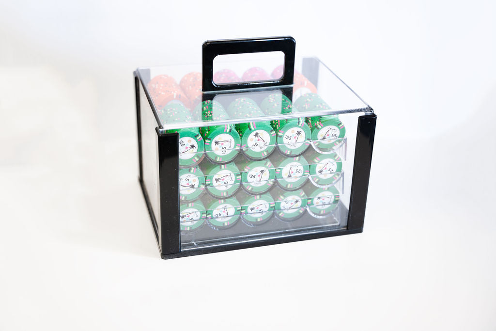 600 Piece Acrylic Poker Chip Carrier with Trays – chipcave
