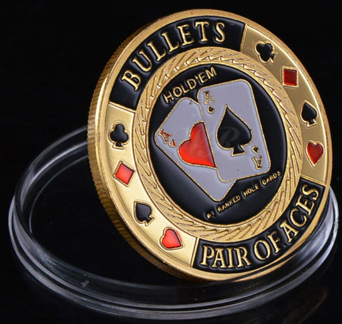 Bullets - Pair of Aces Medallion – chipcave